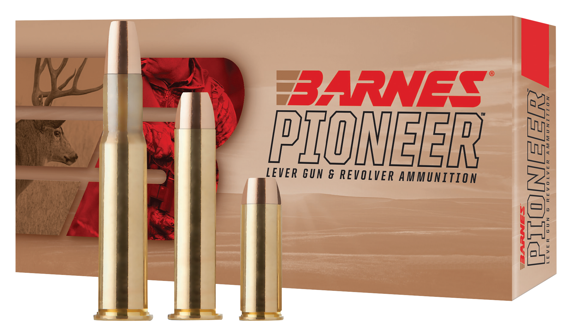 Barnes Pioneer .45-70 Govt 400 Grain Jacketed Flat Nose Centerfire Ammo ...